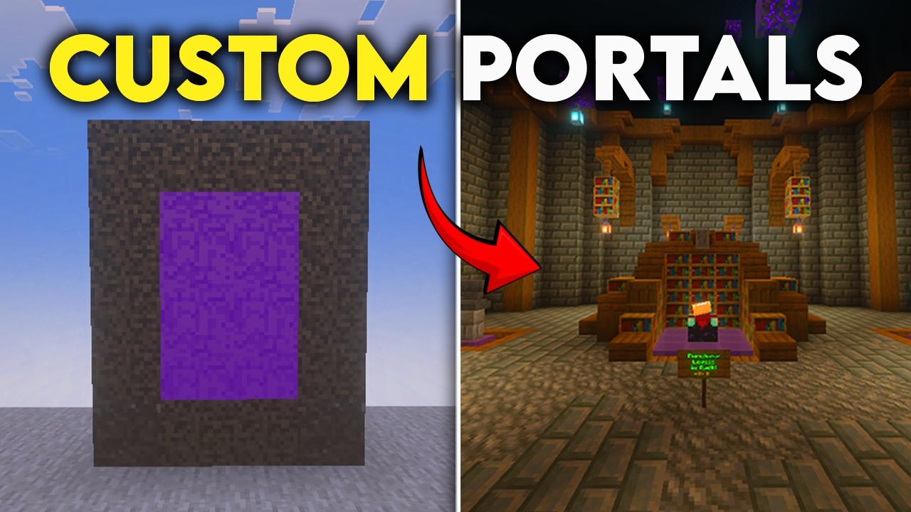 How to Make Custom Portals in Minecraft! - YouTube