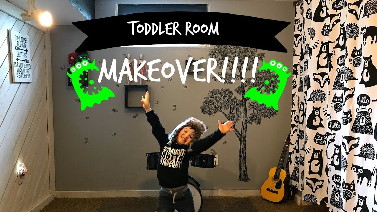 Toddler Room Makeover!! HUGE Transformation!! - YouTube