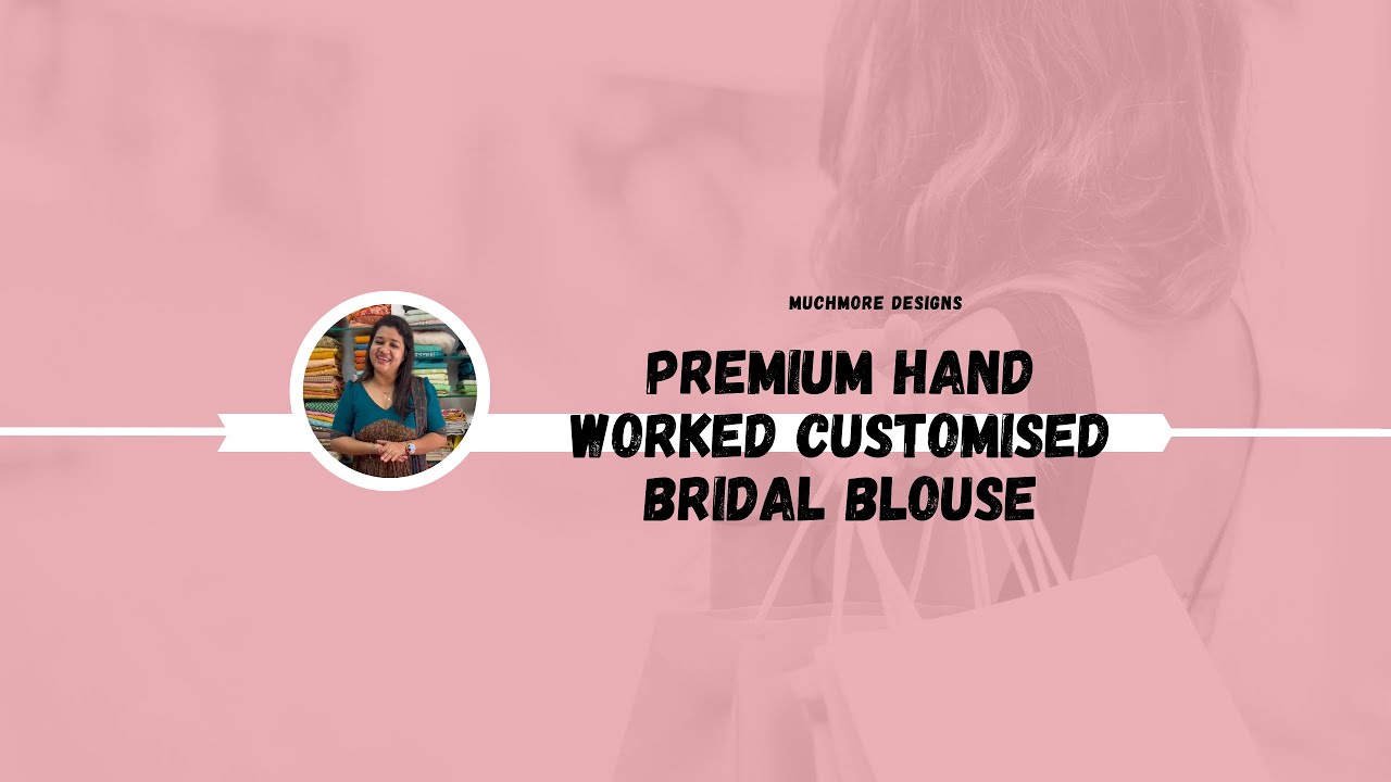 Premium hand worked customised bridal blouse🛍️ #trending #bridalwear # ...