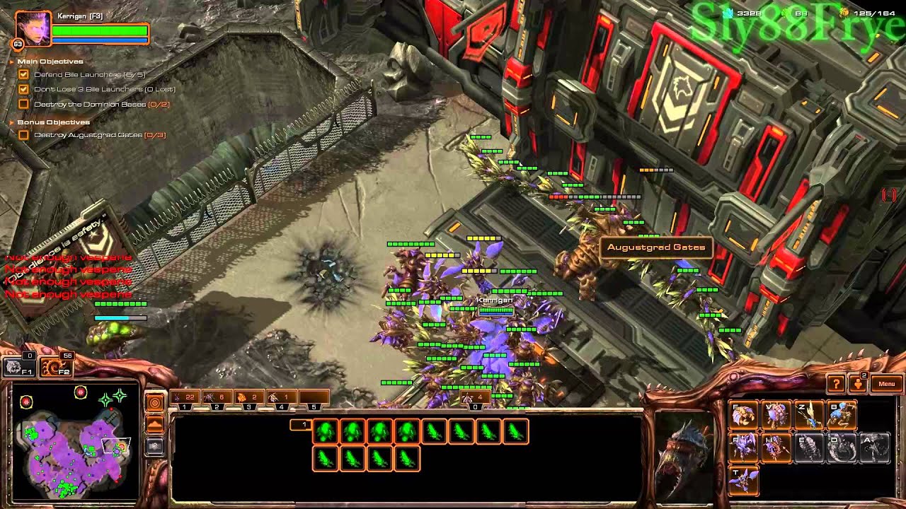 Starcraft 2 Heart of the Swarm Korhal Mission 1 Planetfall - HARD - YouTube