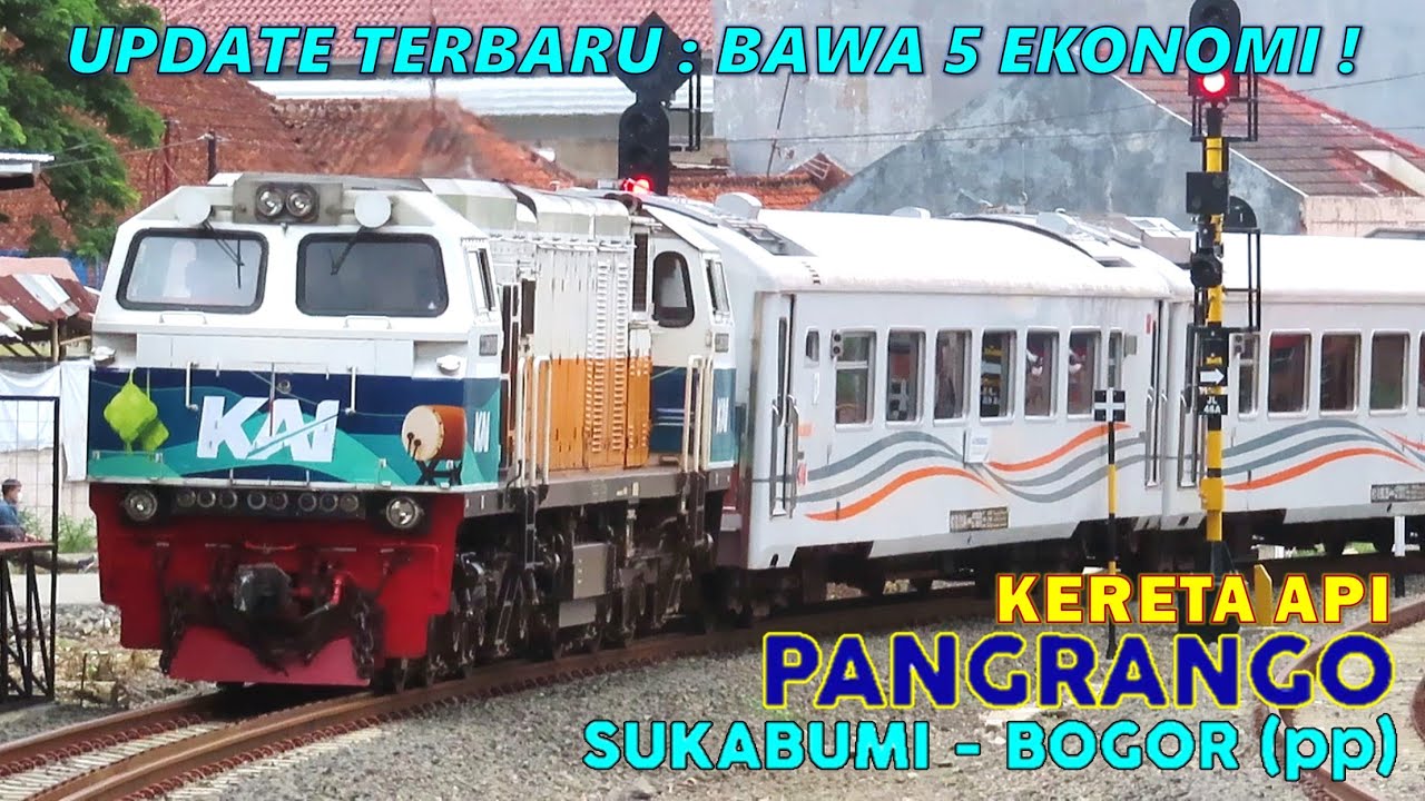 UPDATE BARU KERETA API PANGRANGO EKONOMI !! Trip KA Pangrango Kereta ...