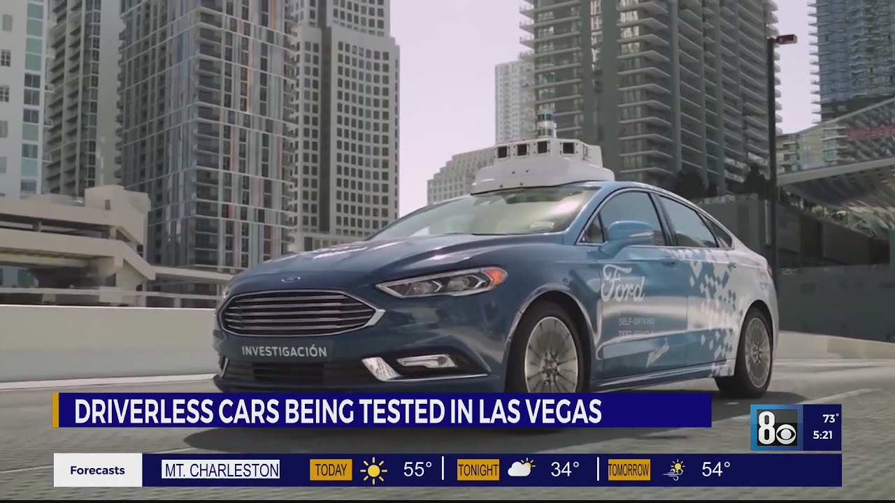 Hands-Free: Driverless cars being tested in Las Vegas - YouTube
