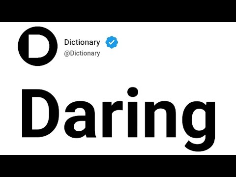 Daring Meaning In English - YouTube