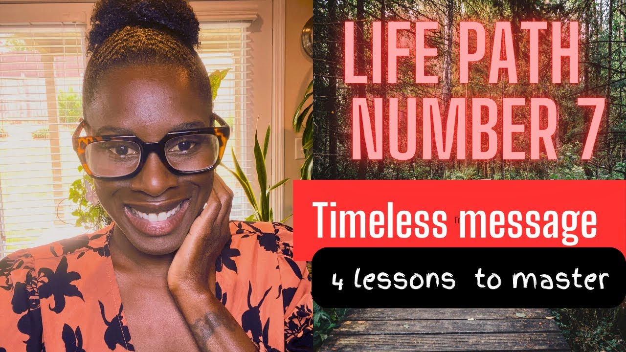 Once you master these lessons you will thrive! Life path 7 - YouTube