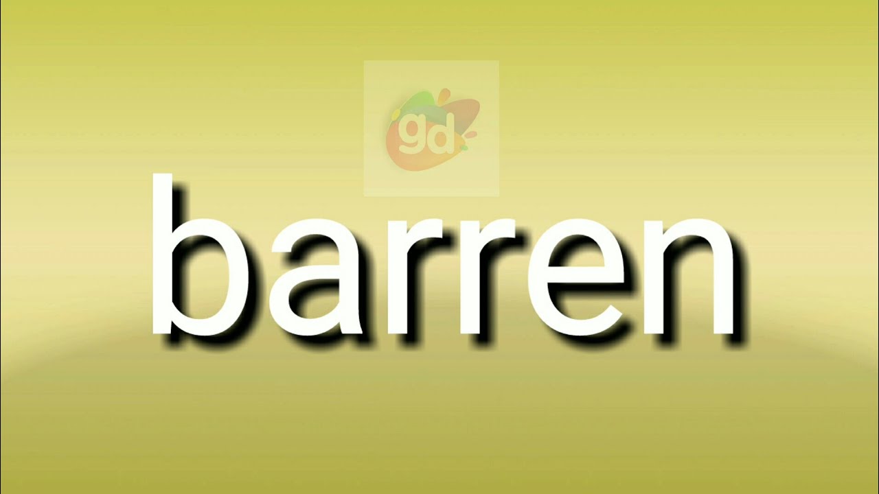 Barren Antonym with meaning//Googul Dictionary// - YouTube