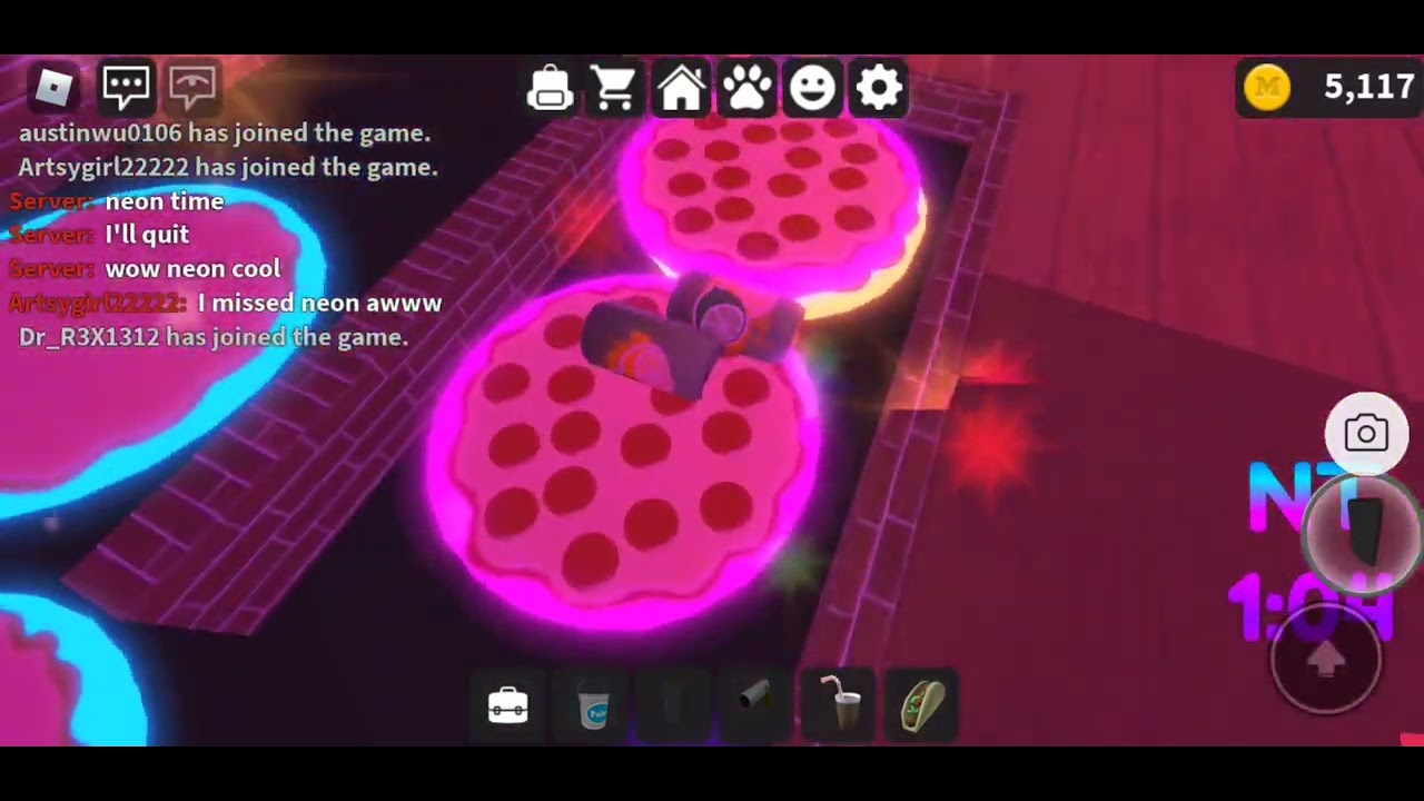 Neon Time Work at a pizza place Roblox - YouTube