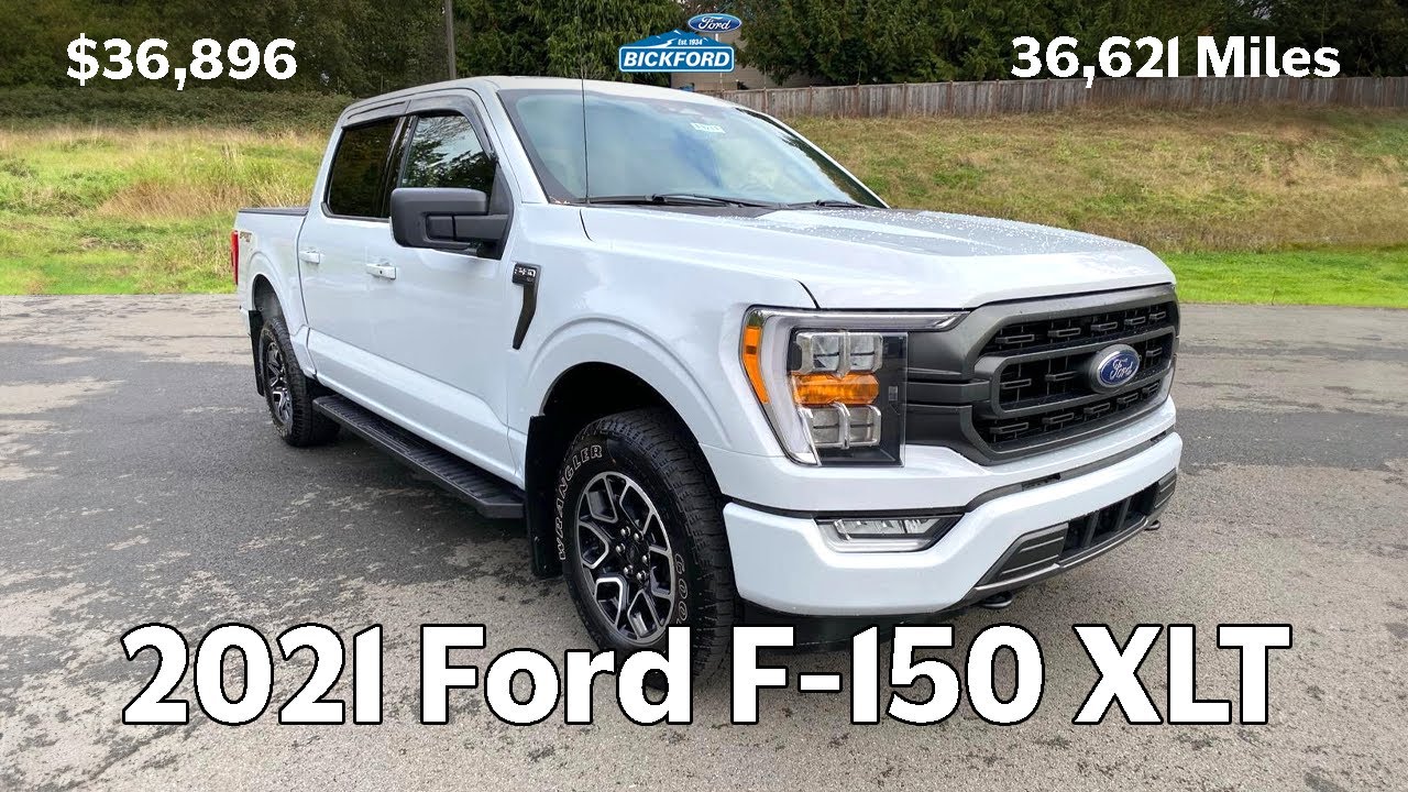 2021 Ford F-150 XLT - Space White Metallic - YouTube