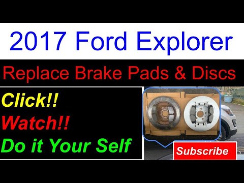 [KM] 2017 FORD Explorer Front and Rear Brake Pads & Discs Replacement ...