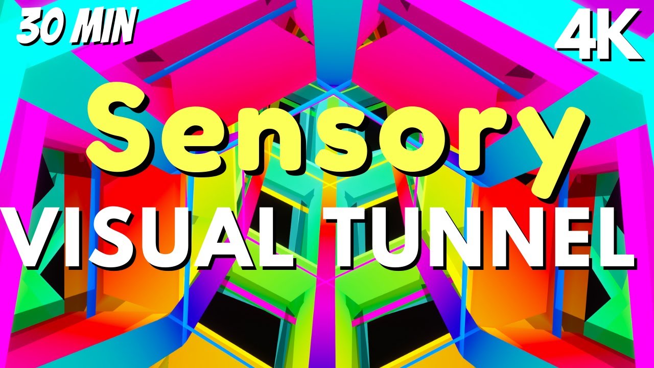 Autism Uplifting Sensory Music Visual Tunnel - YouTube