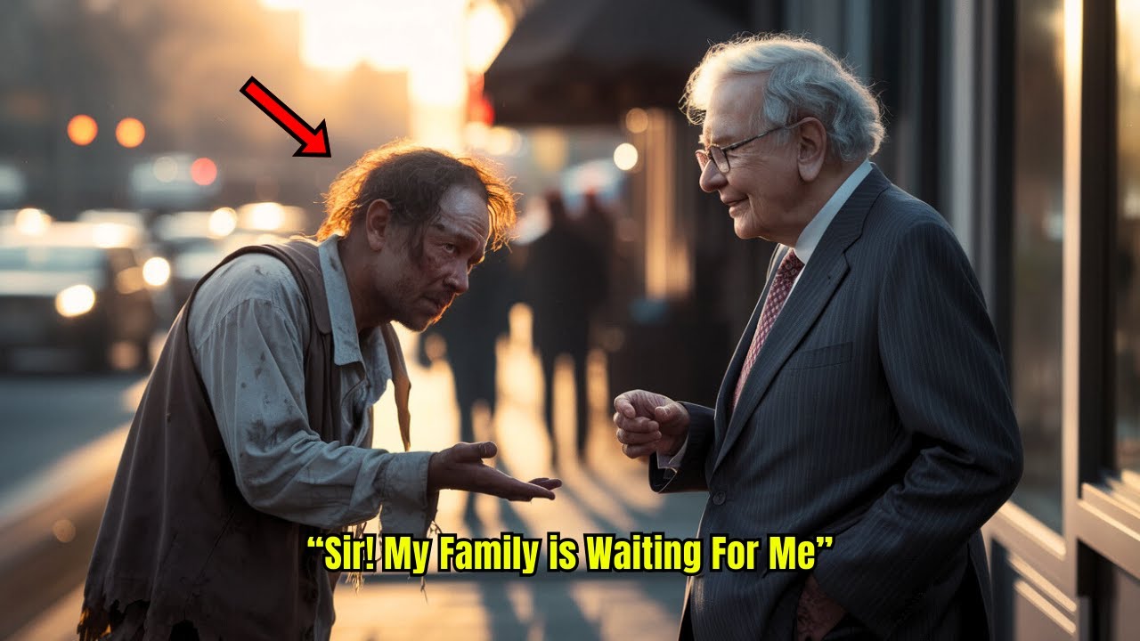 Homeless Man Asks Warren Buffet, "Can you give me $10?"..Warren Buffet ...
