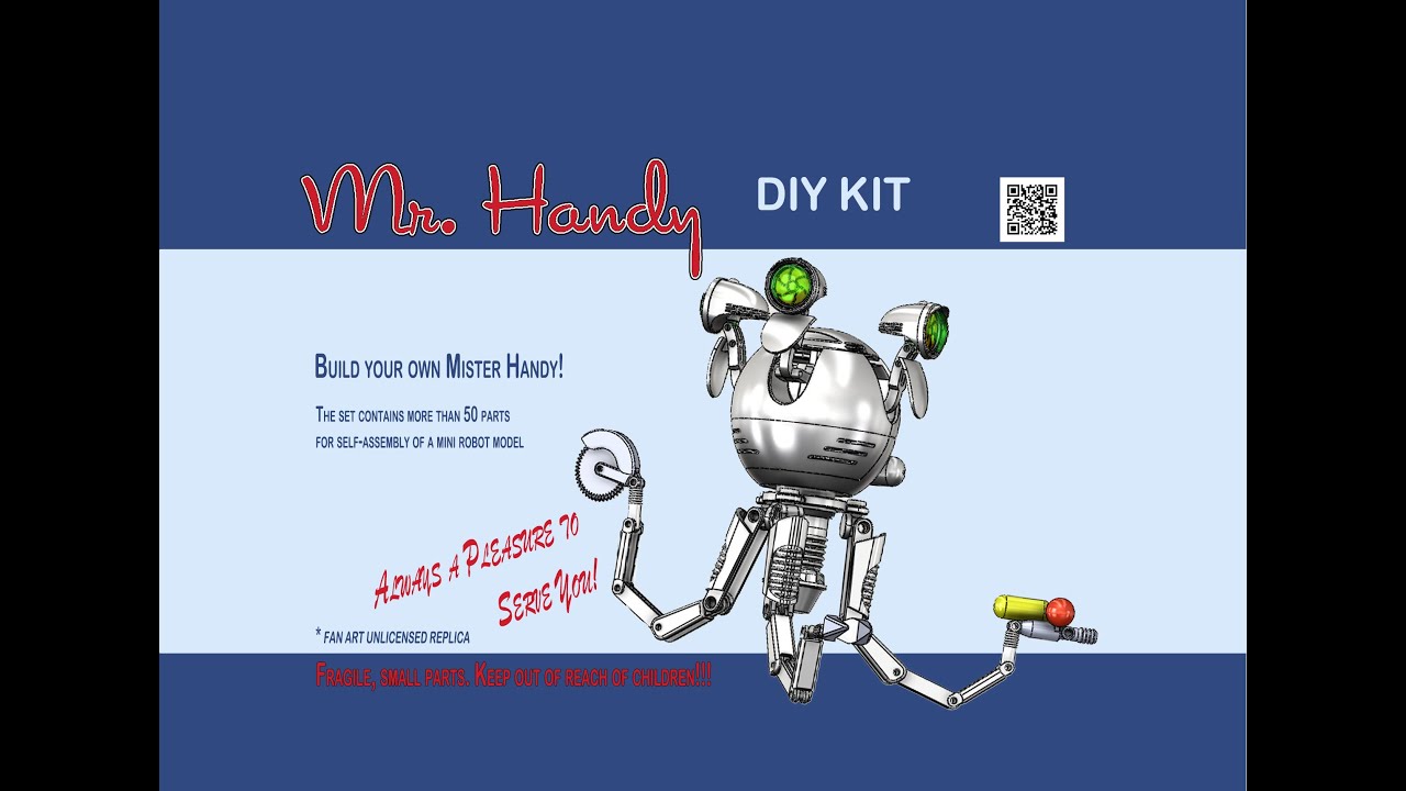 DIY Mr. Handy Model - YouTube