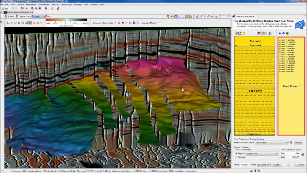 Horizon Interpretation while Structure Modeling - YouTube