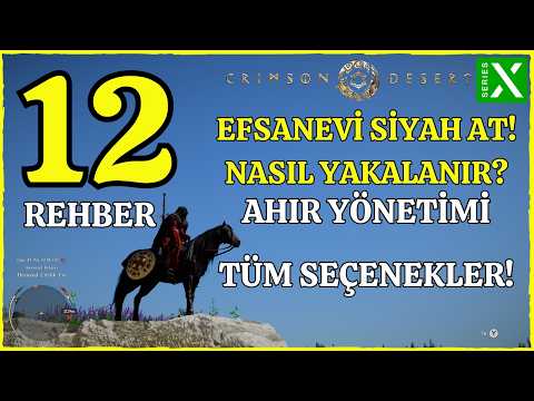 SONUNDA EFSANEVİ SİYAH AT BENİM! - AT EVCİLLEŞTİRMENİN YÖNTEMLERİ! | CRİMSON DESERT TÜRKÇE BÖLÜM 12