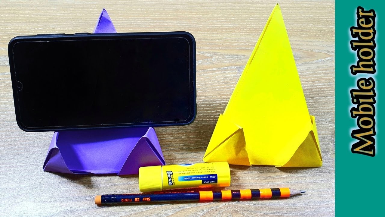 Phone holder (2020) -DIY. How to make a phone holder by using only one ...