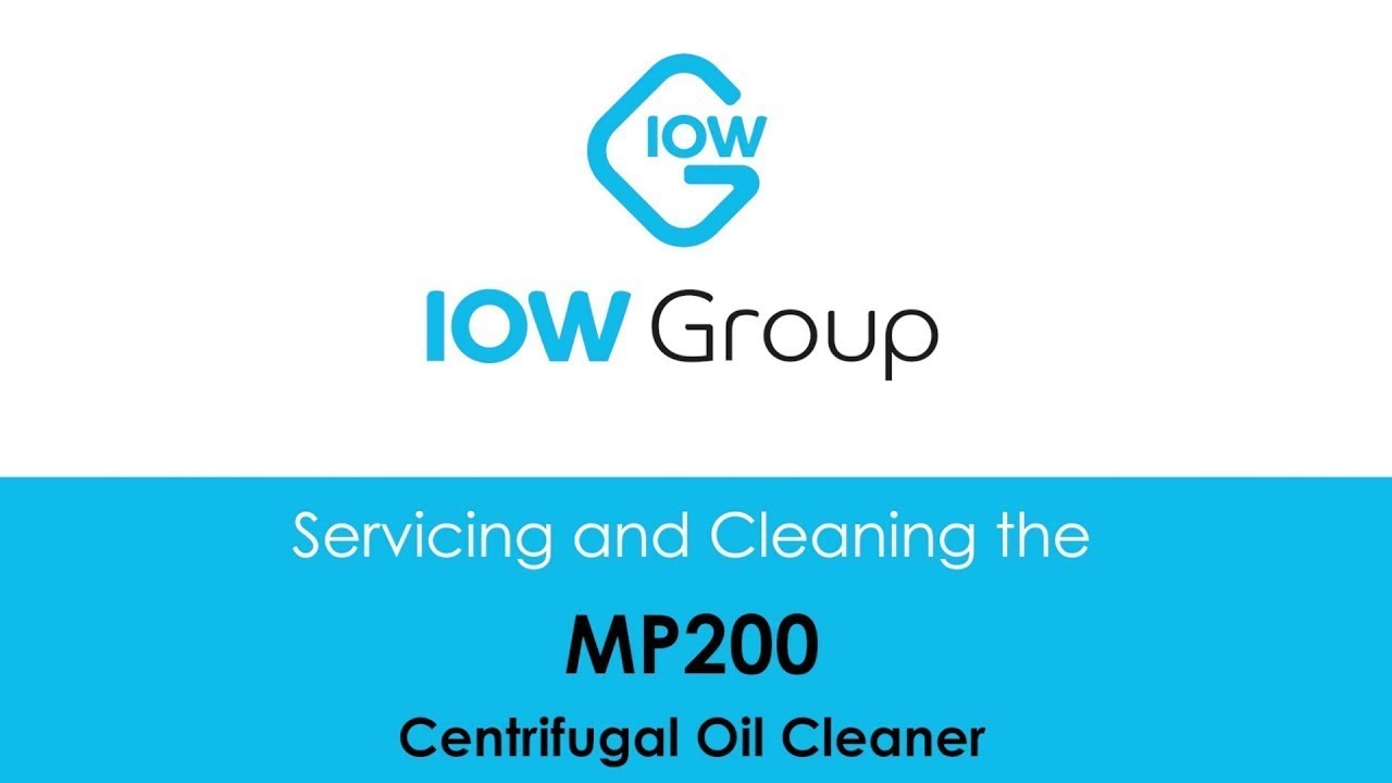 IOW Group MP200 Centrifugal Oil Filter Training Video - YouTube