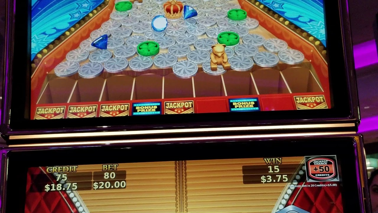 Festival slot machine Coin Pusher Mini Handpay. - YouTube