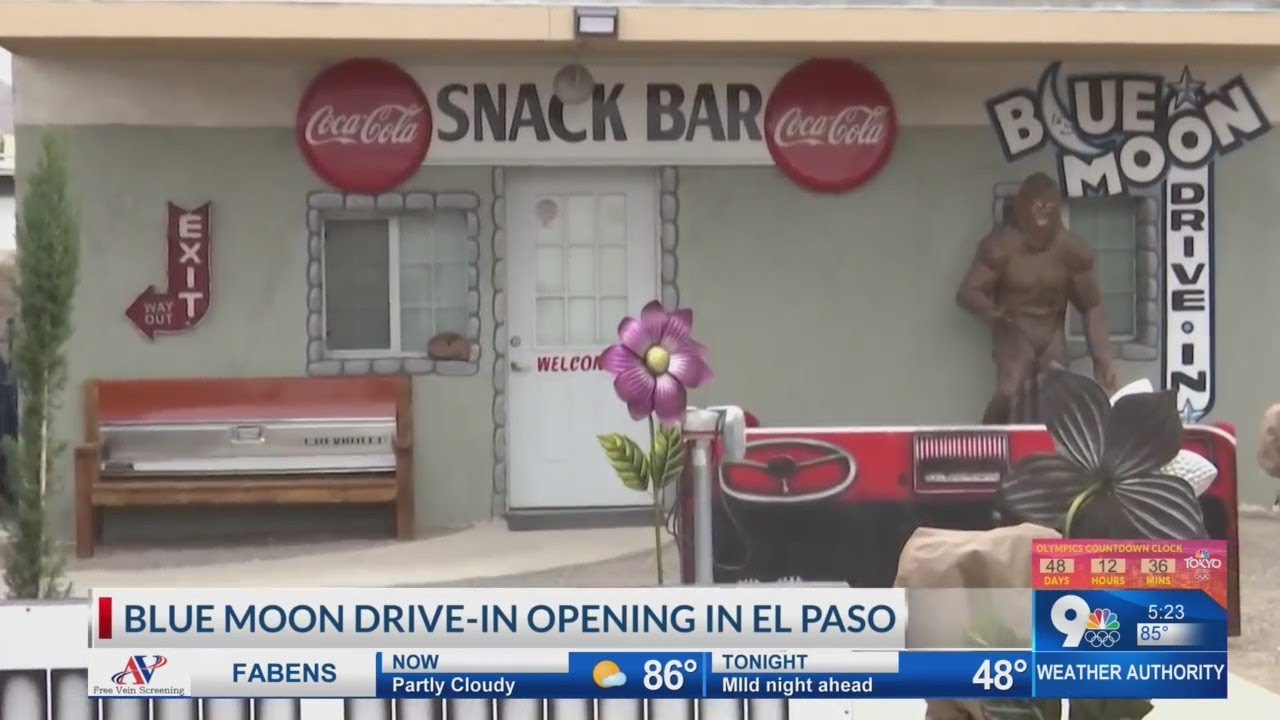 Blue Moon Drive-in opening in El Paso - YouTube