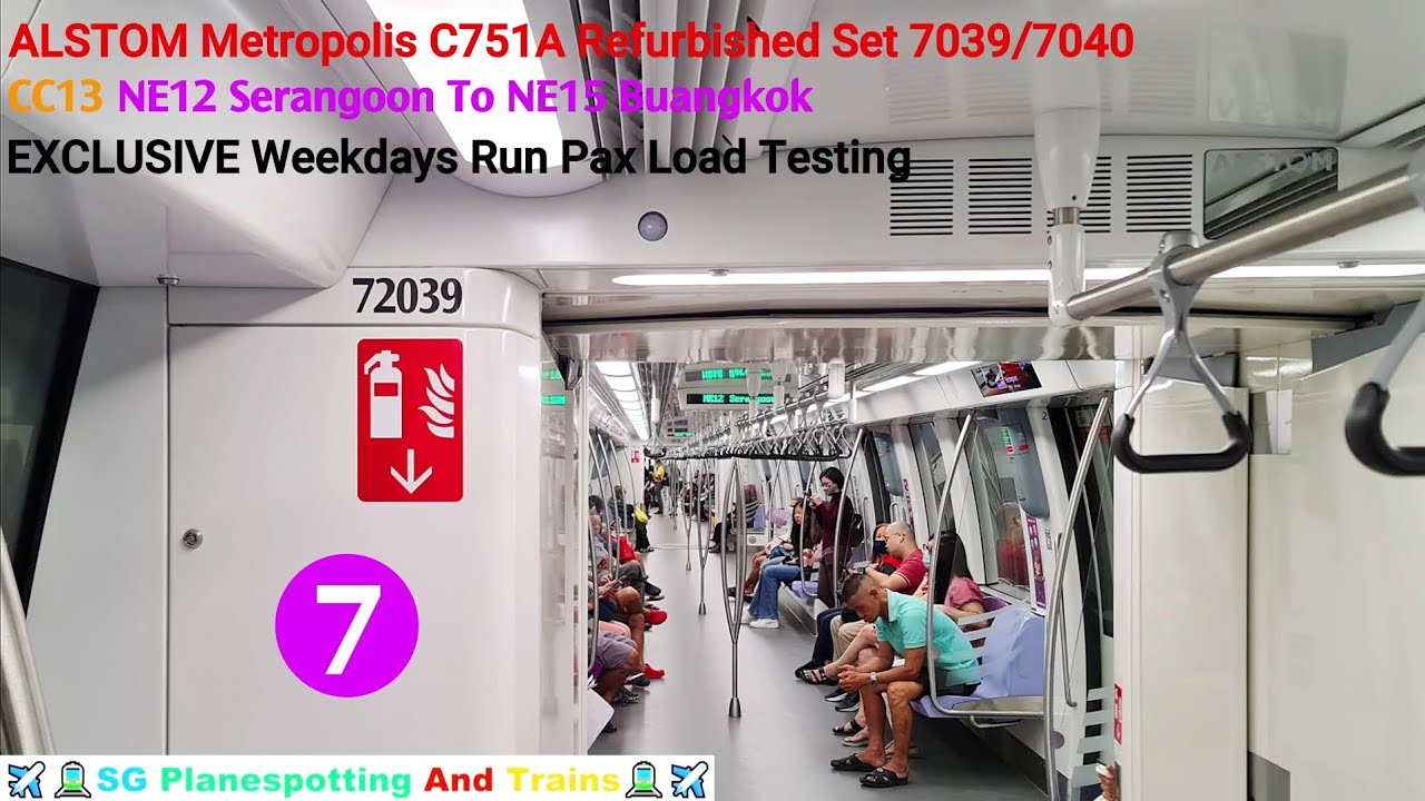 [EXCLUSIVE Weekday Run Debut] SBST NEL ALSTOM Metropolis C751A ...