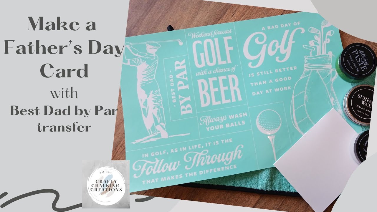 Quick & Easy Father's Day Card with Chalk Couture's Best Dad by Par ...