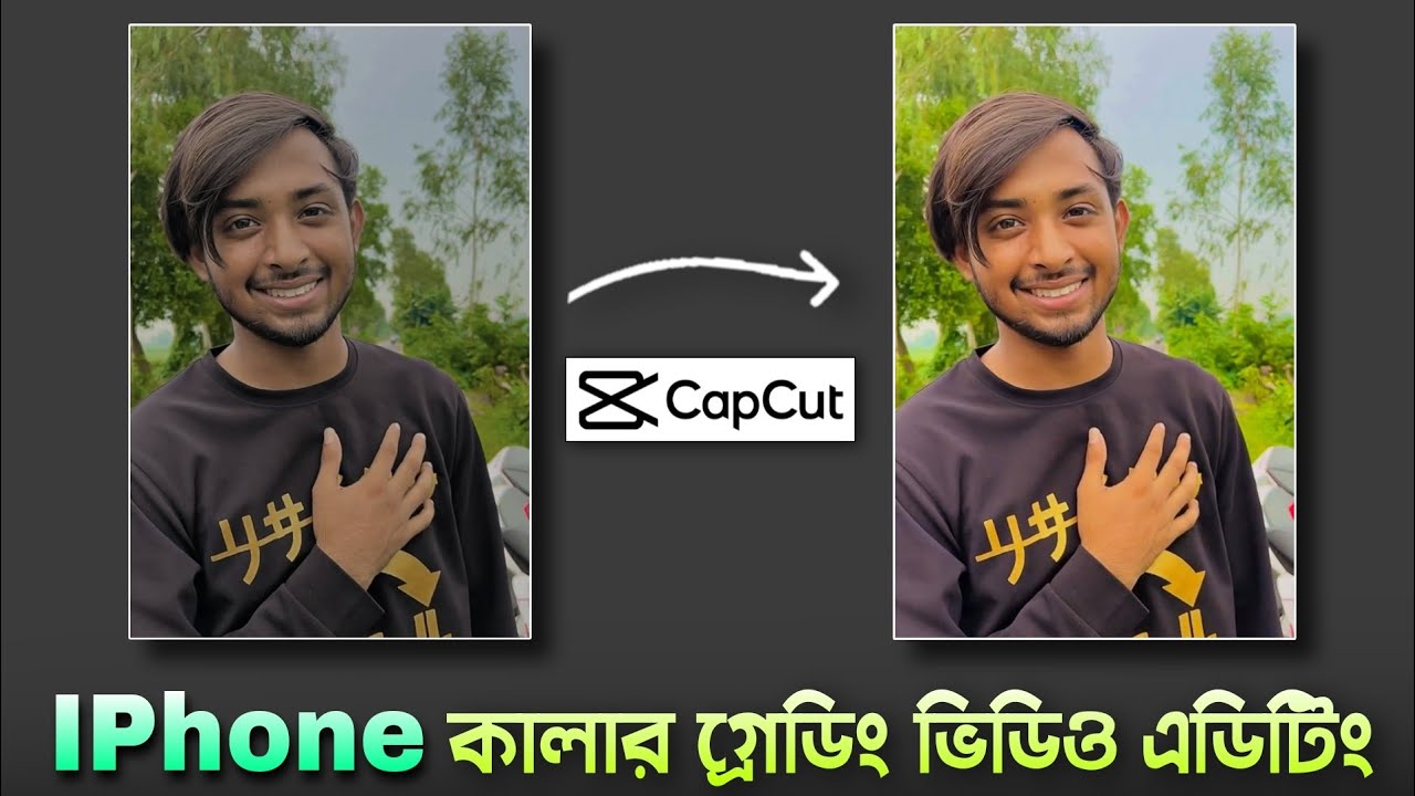 IPhone colour grading video editing || Capcut video editing bangla tutorial - YouTube