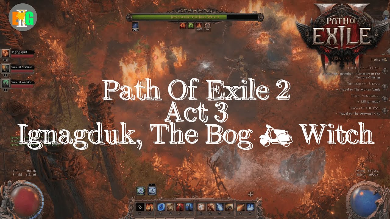 Path Of Exile 2 - Act 3: Ignagduk, The Bog (Scooter) Witch. Level 44 ...