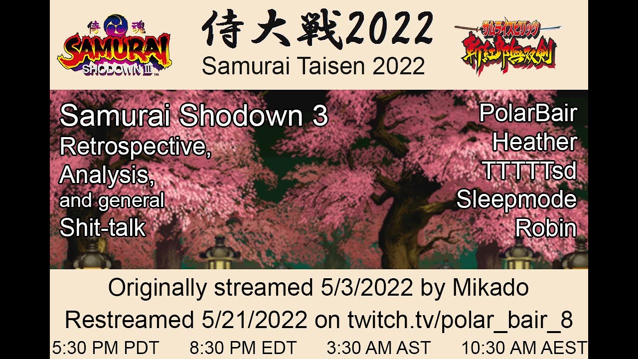 Samsho 3: Samurai Taisen 2022 Chill Restream! - YouTube