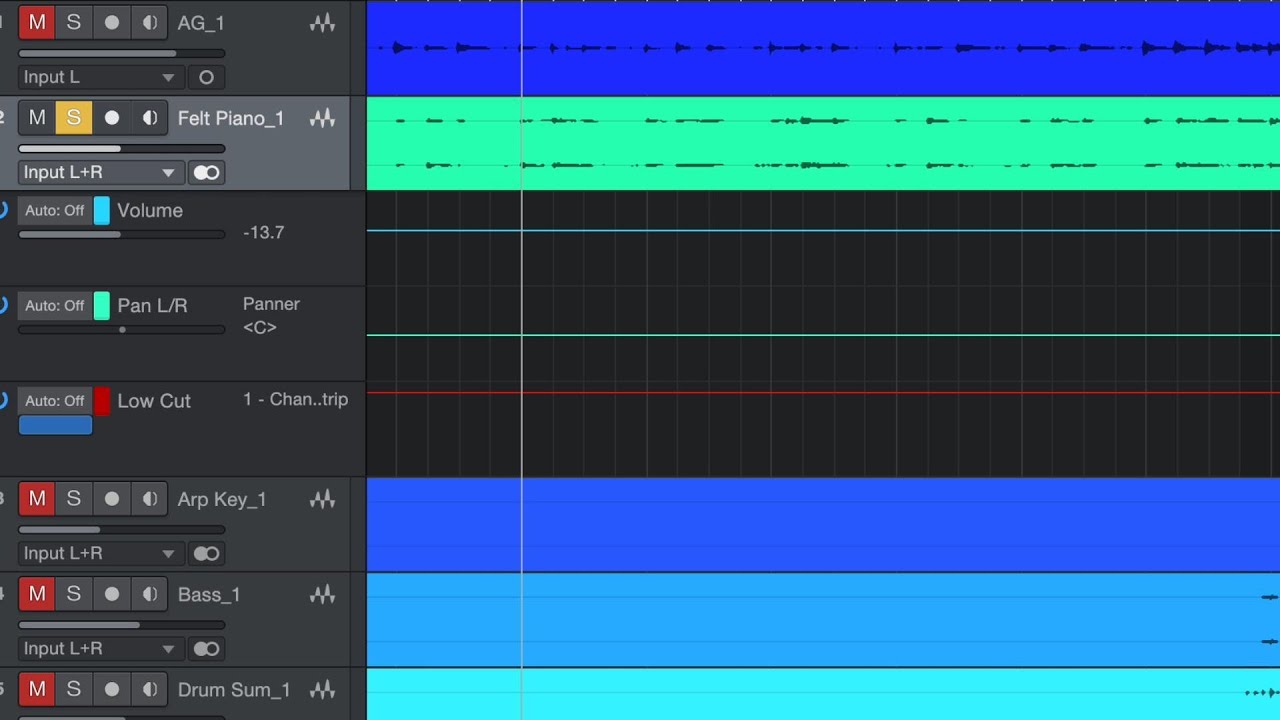 How to use automation in Presonus Studio One Prime - YouTube