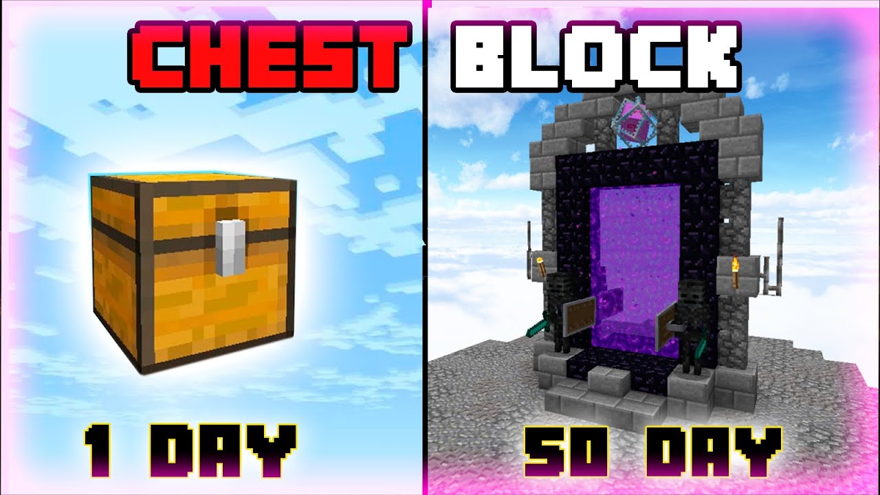 CHEST BLOCK /#3 / 50 KUN BO'LDI / @ERIKJONS123 @MINECRAFTLOGO98 - YouTube