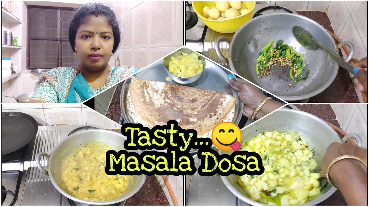 Hotel Style Masala Dosa Recipe At Home - YouTube
