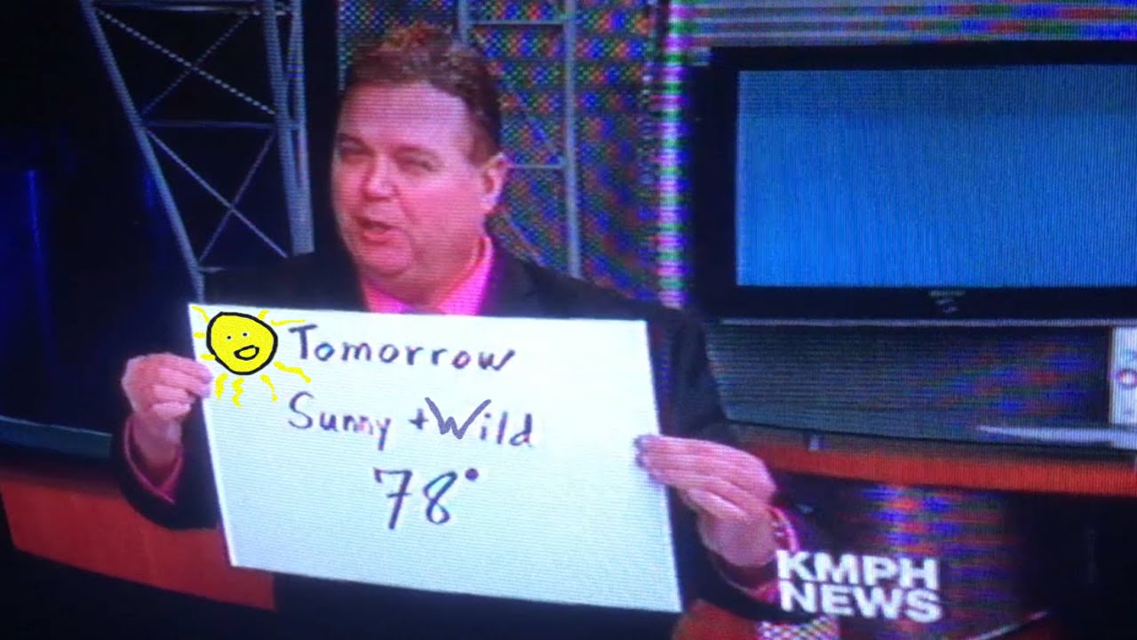 KMPH FOX 26 Weatherman Improvises on Air! - YouTube