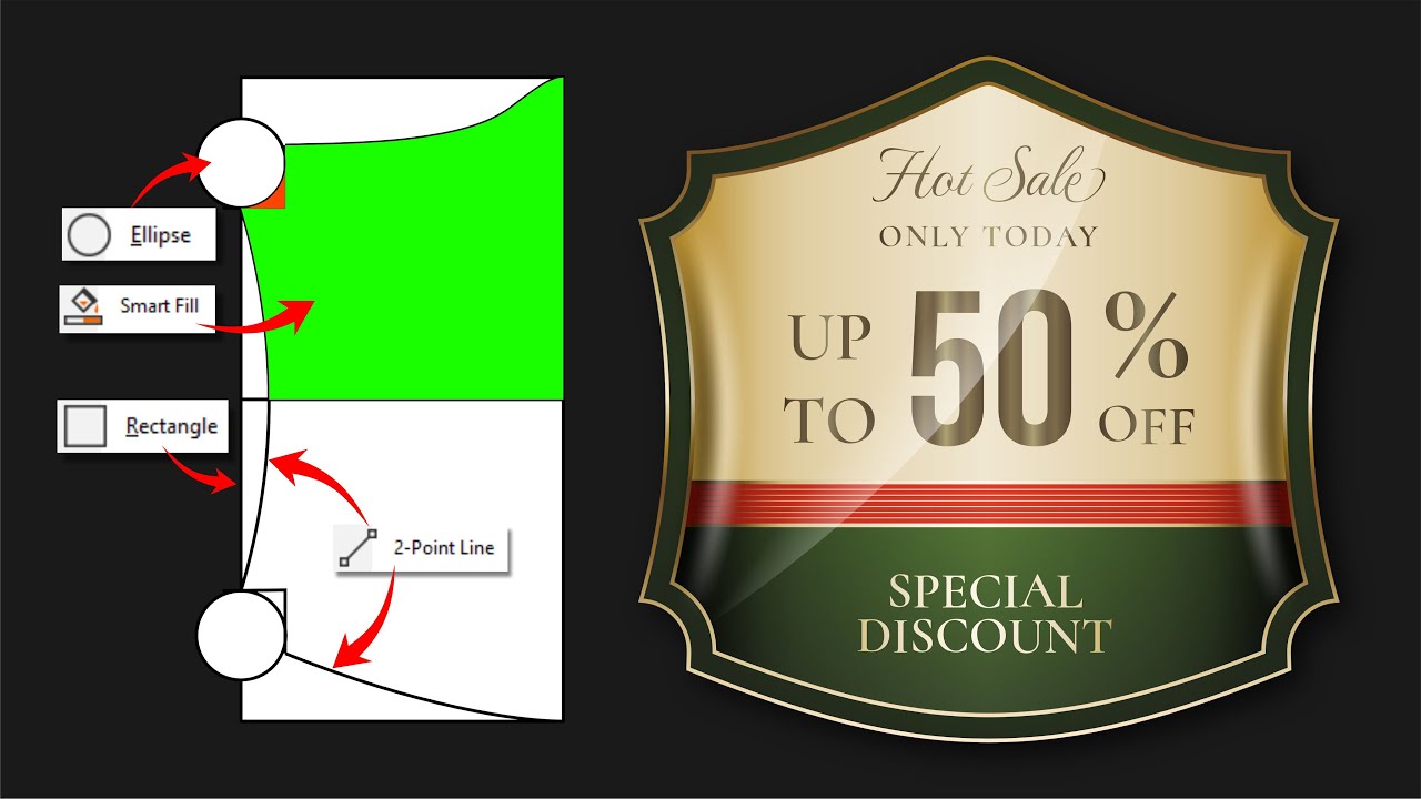 How To Create Vintage Label Design in CorelDraw | CorelDraw Tips ...