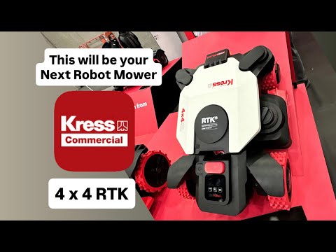 Kress Next Generation robot mower is now 4 x 4  with 3D vision and more!!