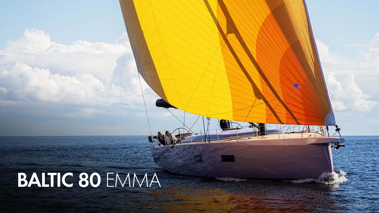 Baltic 80 Emma sailing - YouTube