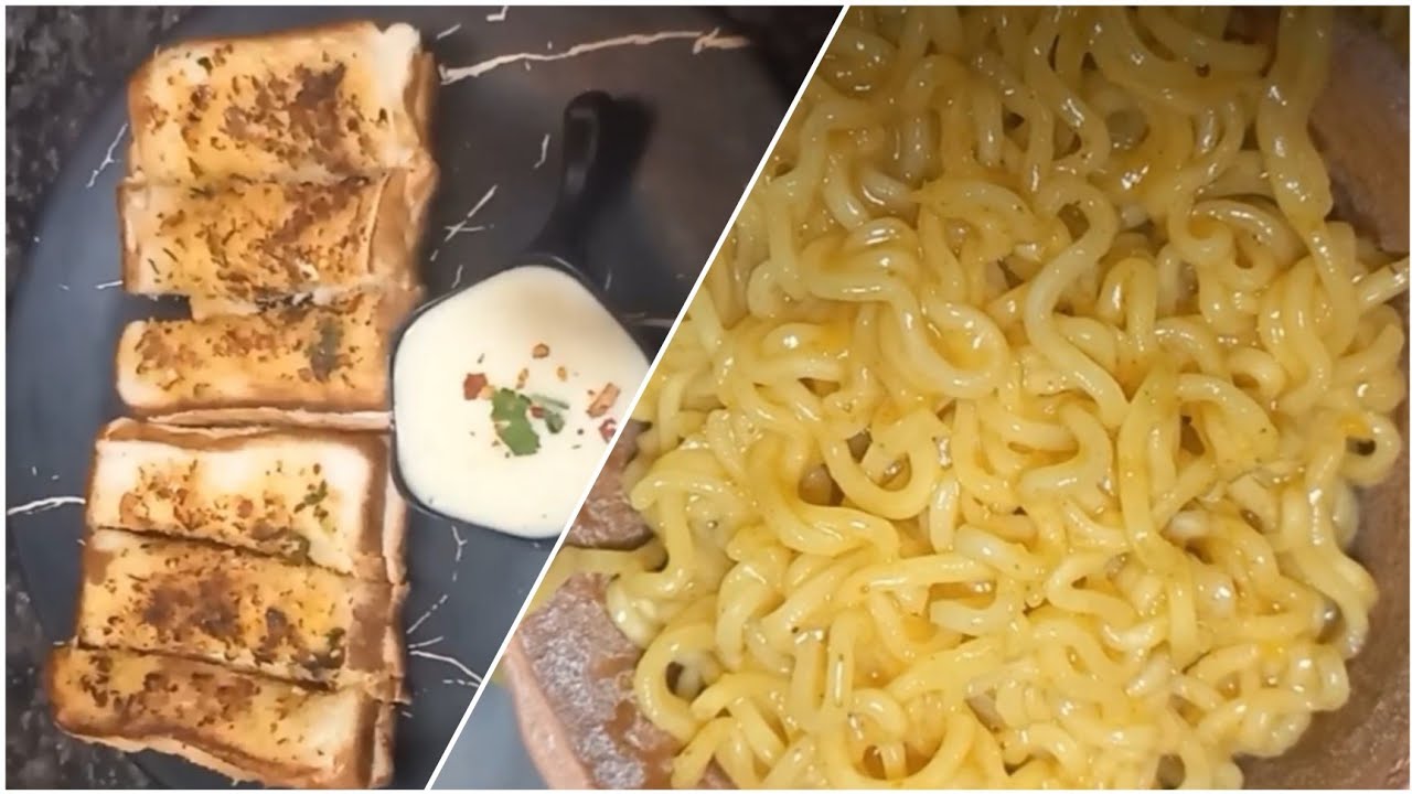 Cheesy garlic bread with cheese dip #kulhad Maggi Recipe - YouTube
