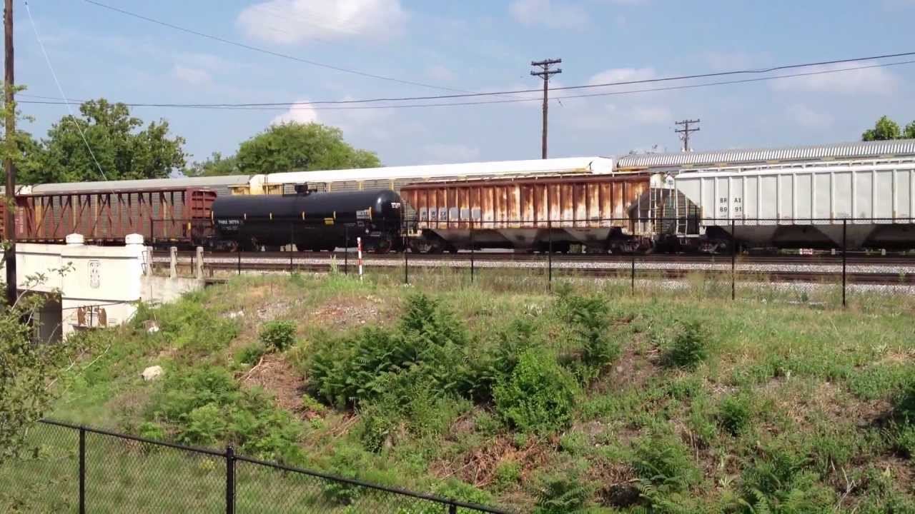 Two Train Meet at Railroad Park - YouTube