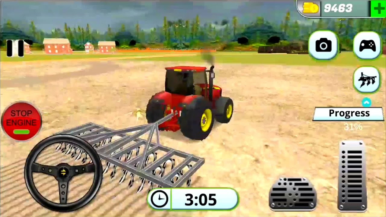 Real Tractor Farming Simulator 2021 #1 Tractor Works In The Field ...