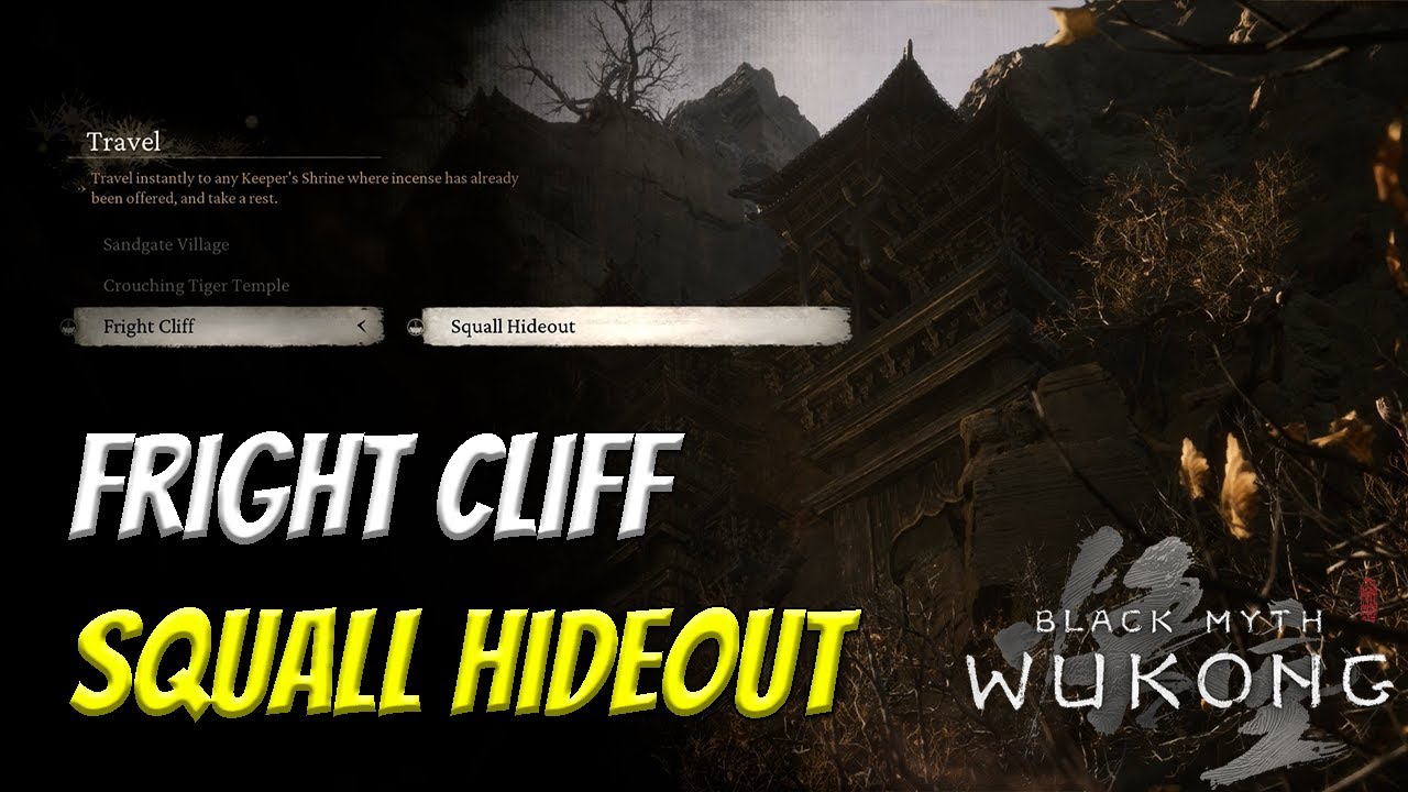 How to Reach Fright Cliff - Squall Hideout | Black Myth Wukong - YouTube