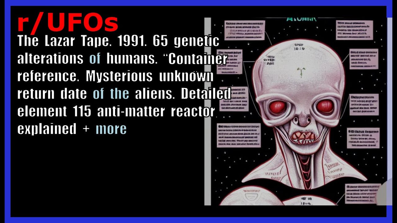 Mysterious unknown date of the aliens. Detailed element 115 anti-matter ...