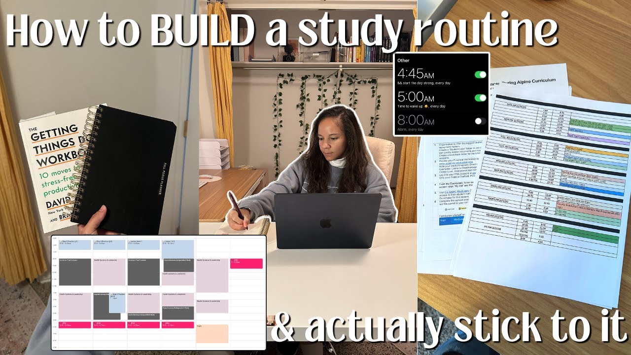 how to build a study routine from scratch (prep for 4th year with me 🩺 ...