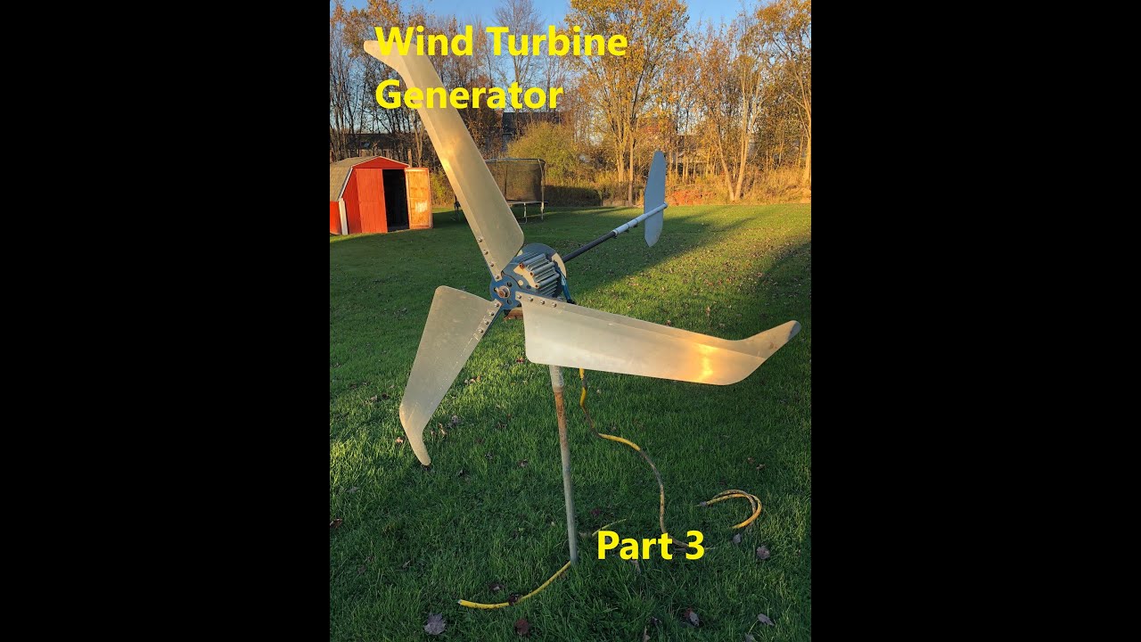 Home built wind turbine part 3 - YouTube