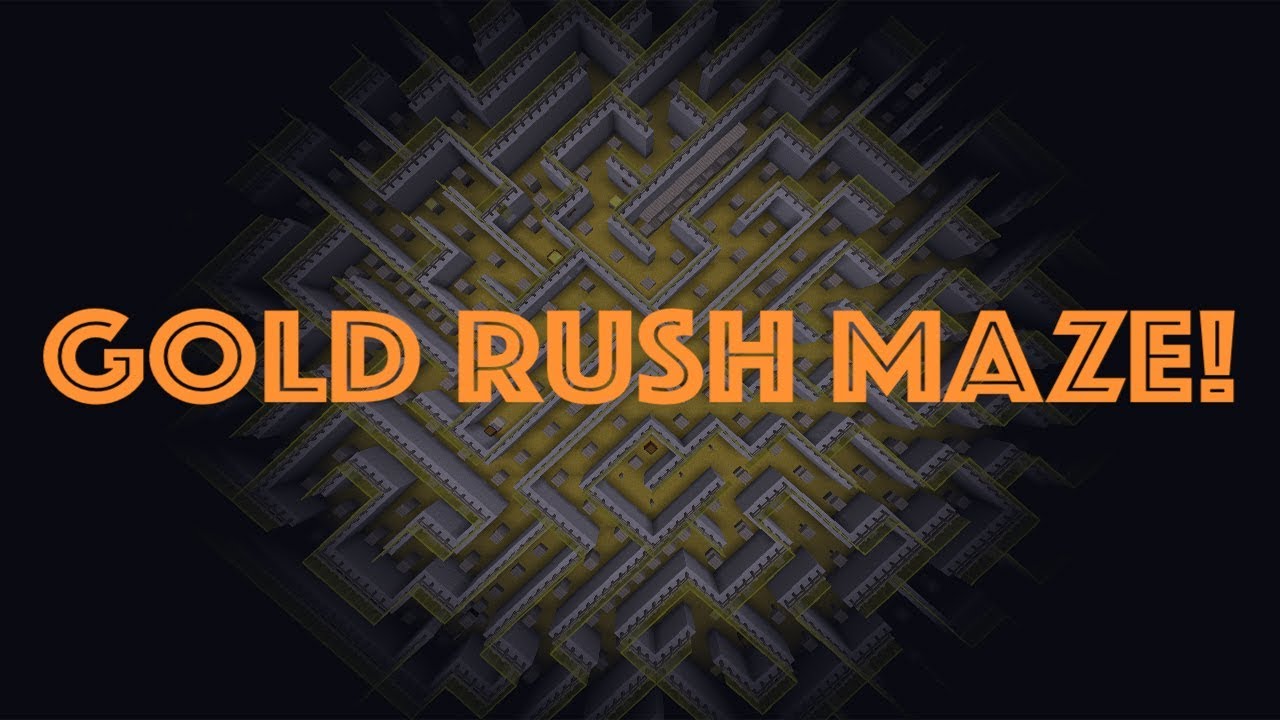 LIVE NOW!!! Gold Rush Maze #Minecraft - YouTube