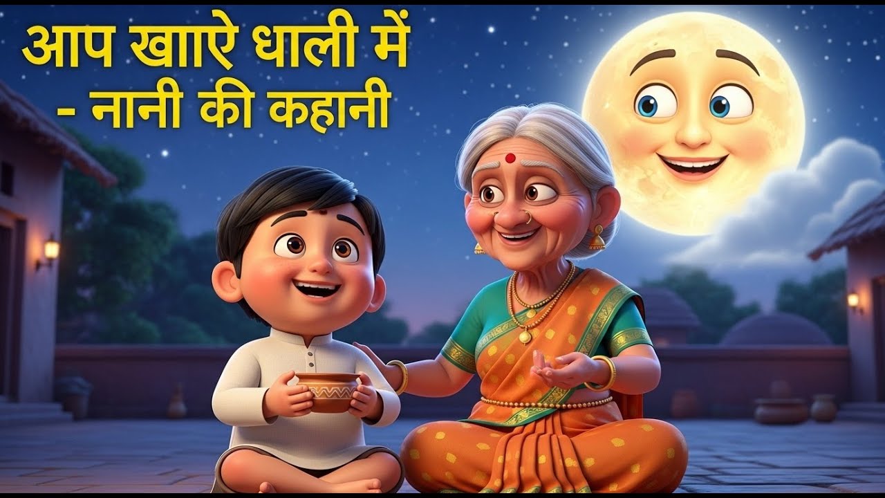 Aap Khaaye Thali Mein–Naani Ki Kahani | Chanda Mama Cartoon Song ...
