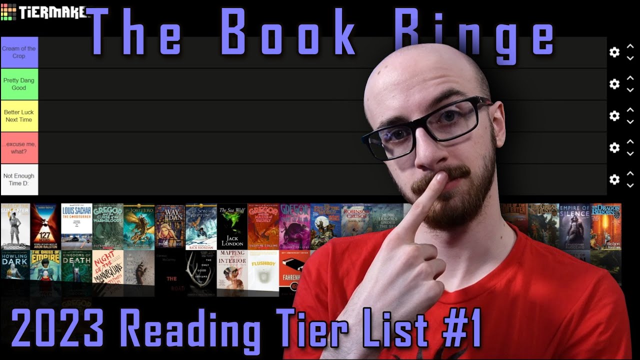 2023 Reading Tier List #1! | The Book Binge, Ep. 125 - YouTube
