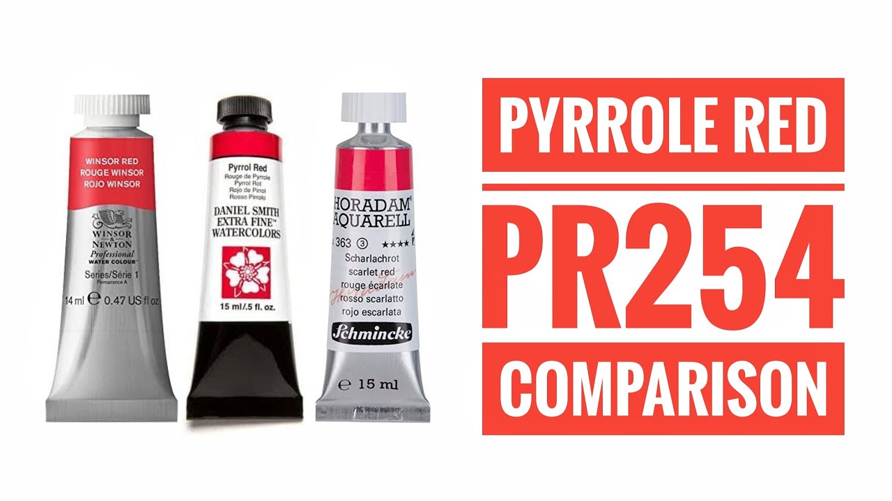 Pyrrole Red PR254 Comparison - Daniel Smith - Winsor & Newton ...