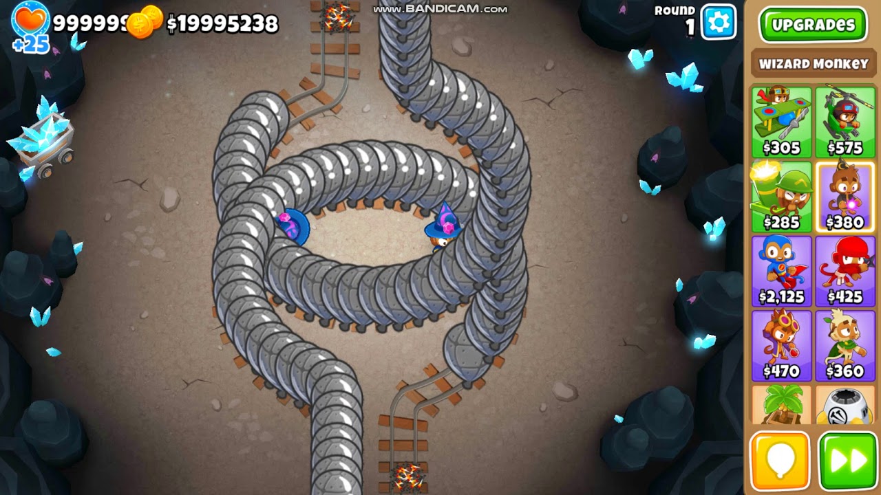 Bloons Td 6 Wizard monkey 302 Can,t pop lead bloon - YouTube