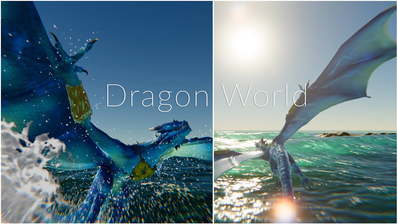 Dragon on the Ocean | Dragon World - YouTube