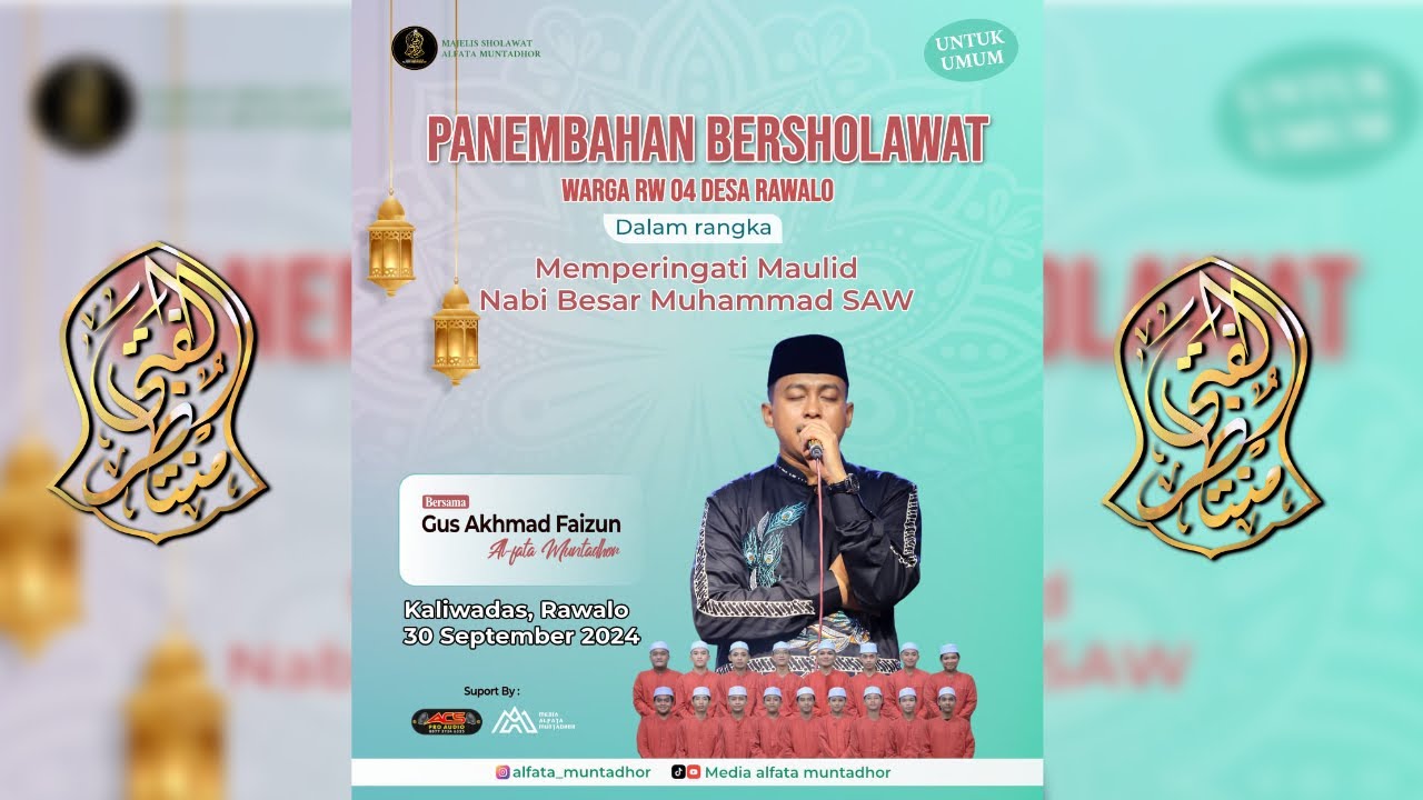 PANEMBAHAN RW 04 DESA RAWALO BERSHOLAWAT BERSAMA GUS FAIZUN FT ALFATA ...