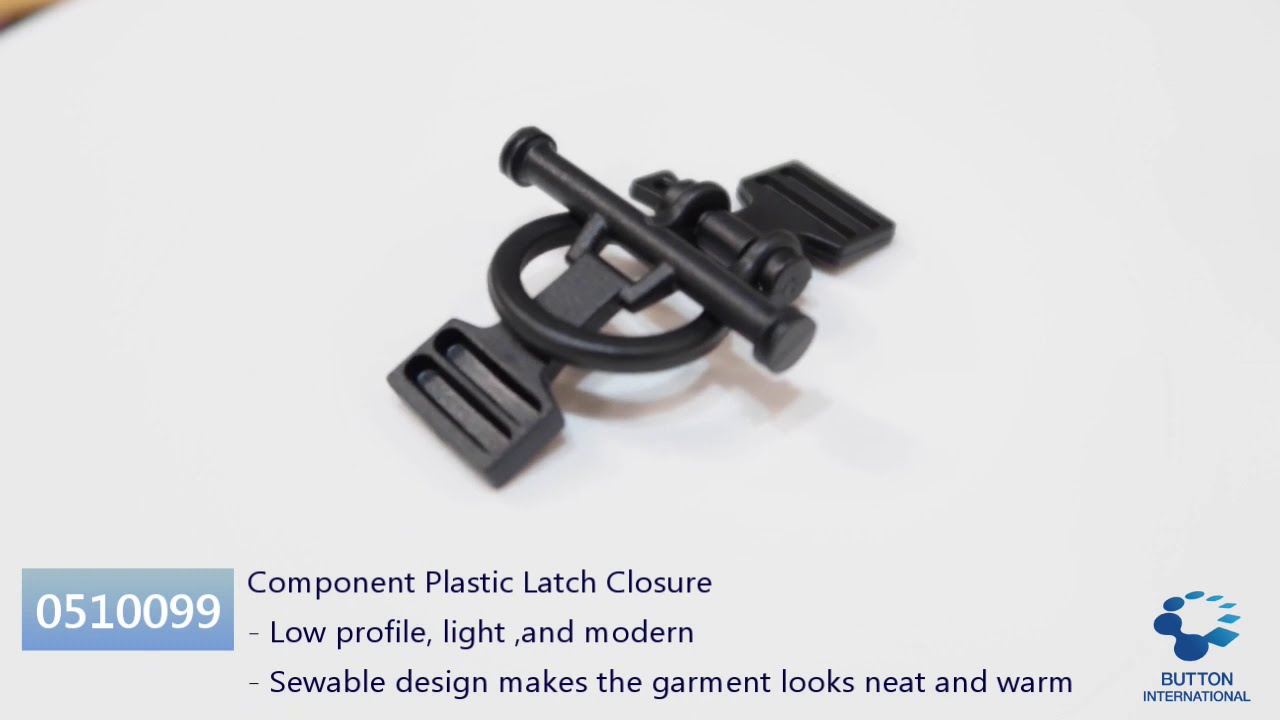 0510099-Component Plastic Latch Closure - YouTube