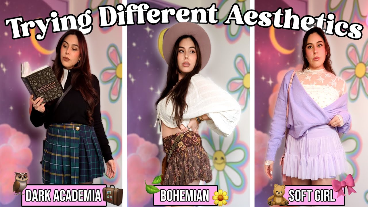 Trying Different Pinterest Fashion Aesthetics for a Week! - YouTube