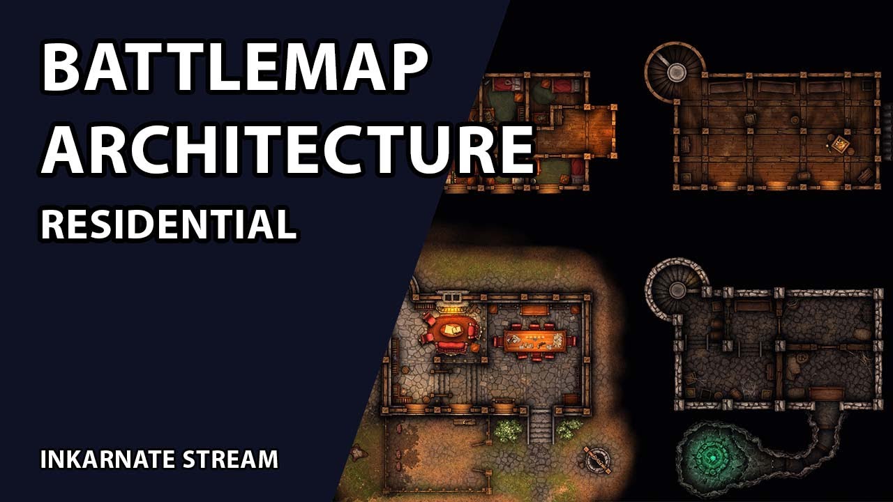 Battlemap Architecture: Residential | Inkarnate Stream - YouTube
